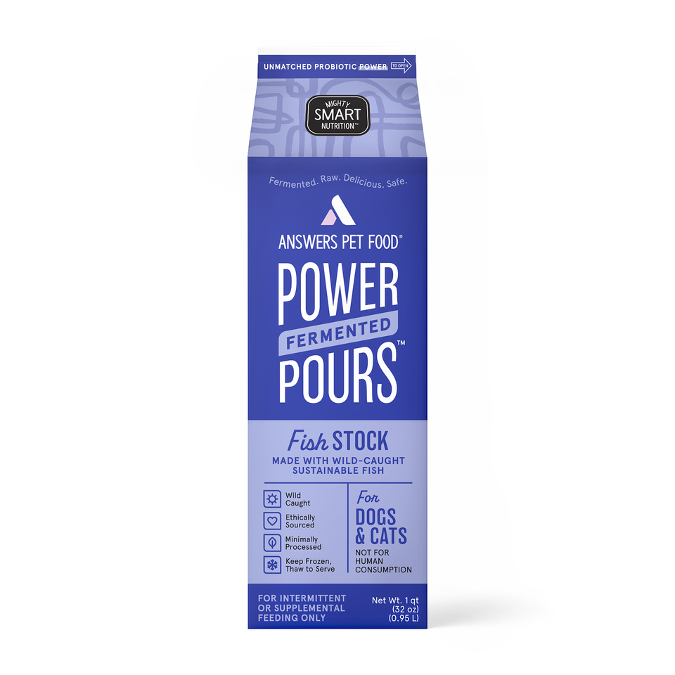 Power Pours Fermented Fish Stock – ANSWERS Pet Food